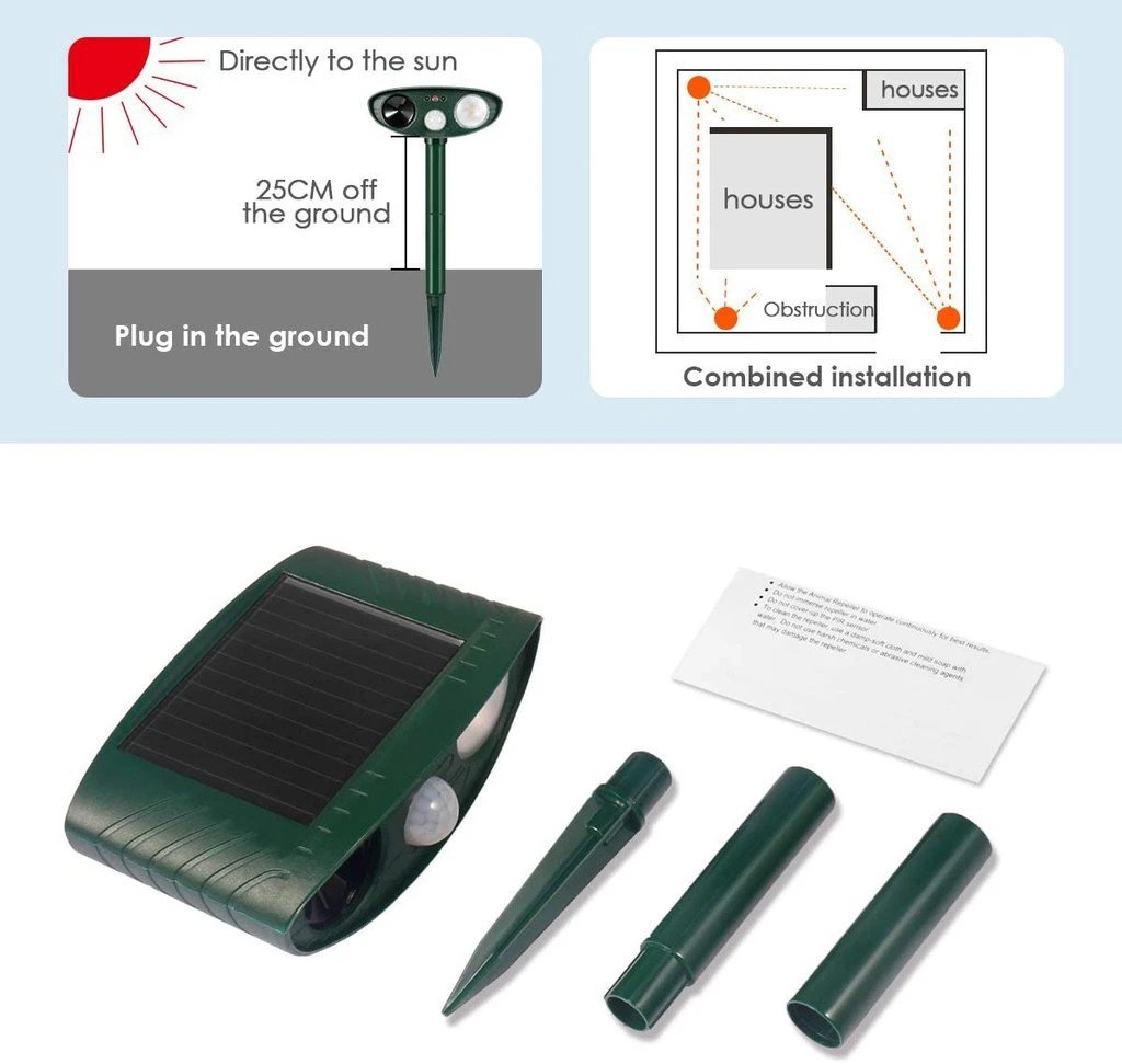 Ultrasonic Armadillo Repeller - Solar Powered – BckMall