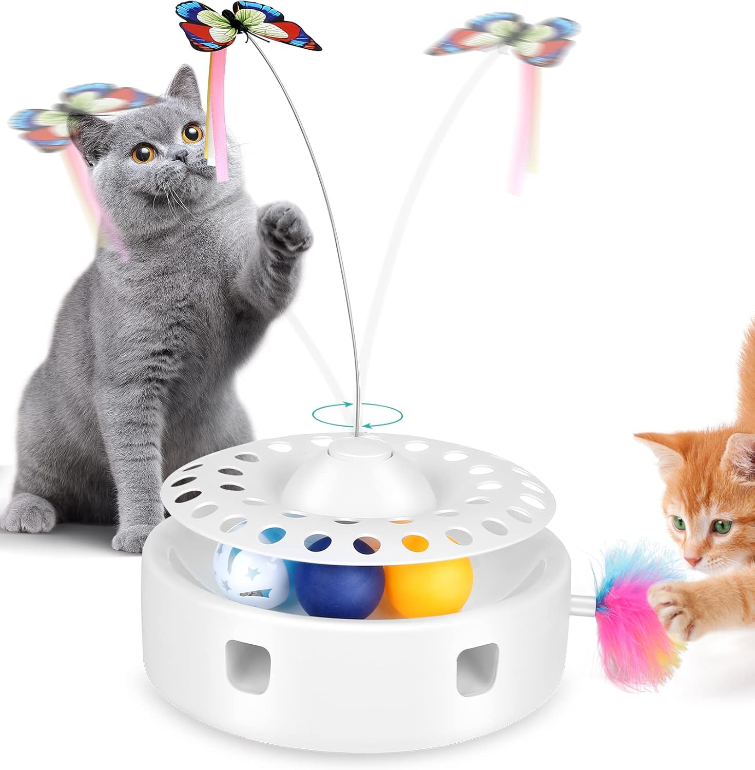Interactive 3-in-1 Cat Activity Toy – BckMall