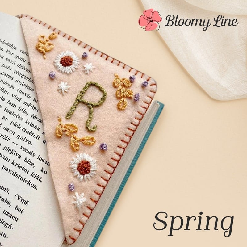 Personalized Hand Embroidered Corner Bookmark – BckMall